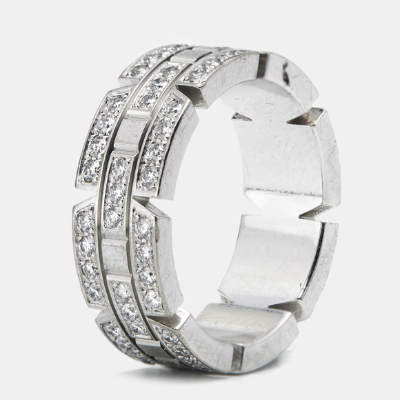 Cartier | Jewelry | Cartier Mallion Panthere Diamonds 8k White Gold ...
